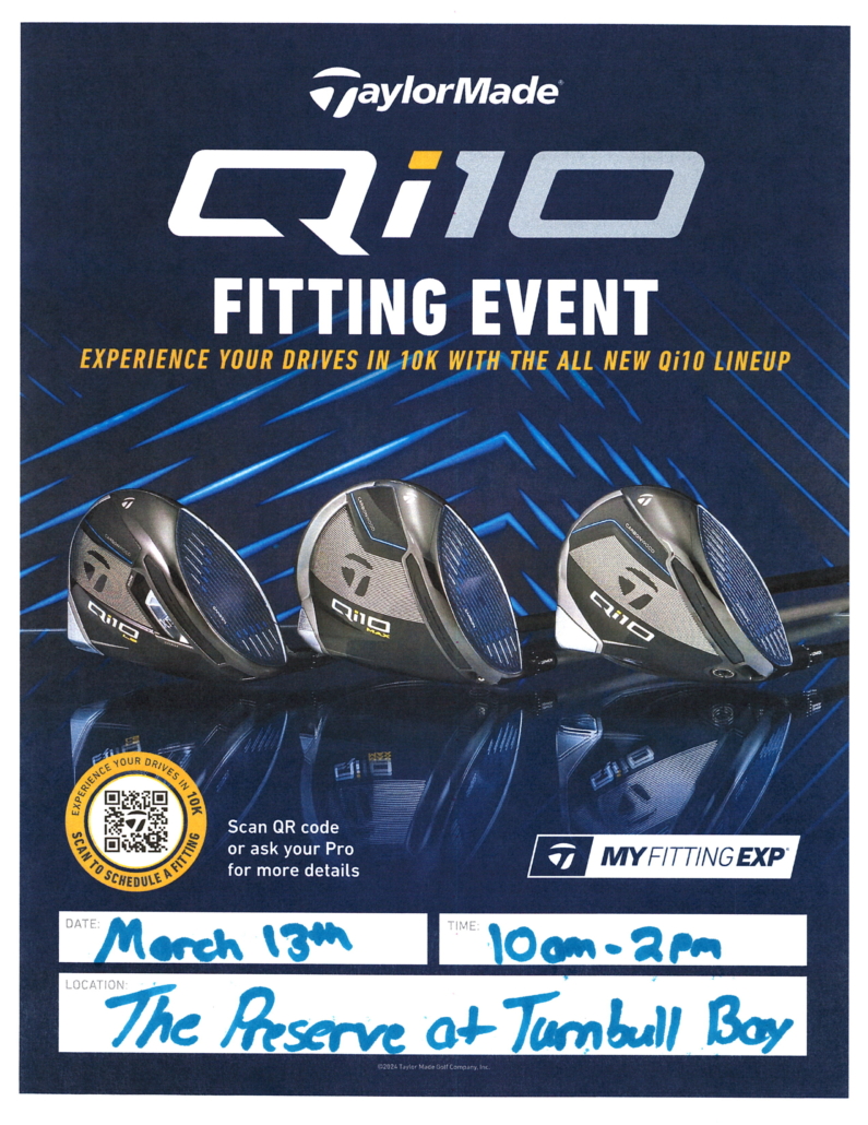 Taylormade Fitting Day – March 13th